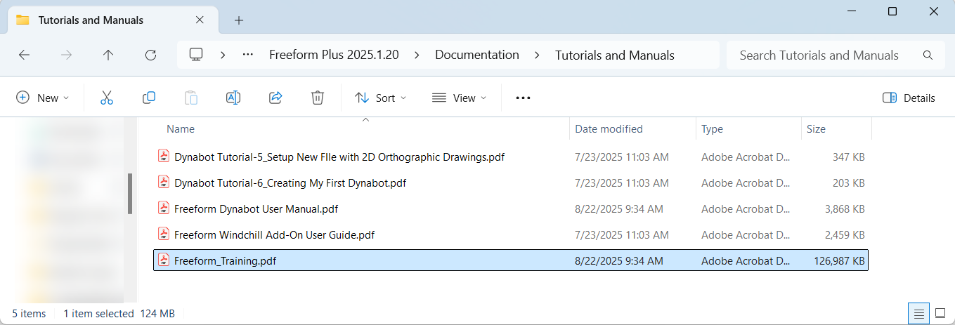 Freeform and Freeform Plus Training Guides